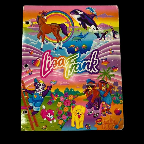 Lisa Frank | Accessories | 9s Lisa Frank Multicharacter Folder | Poshmark